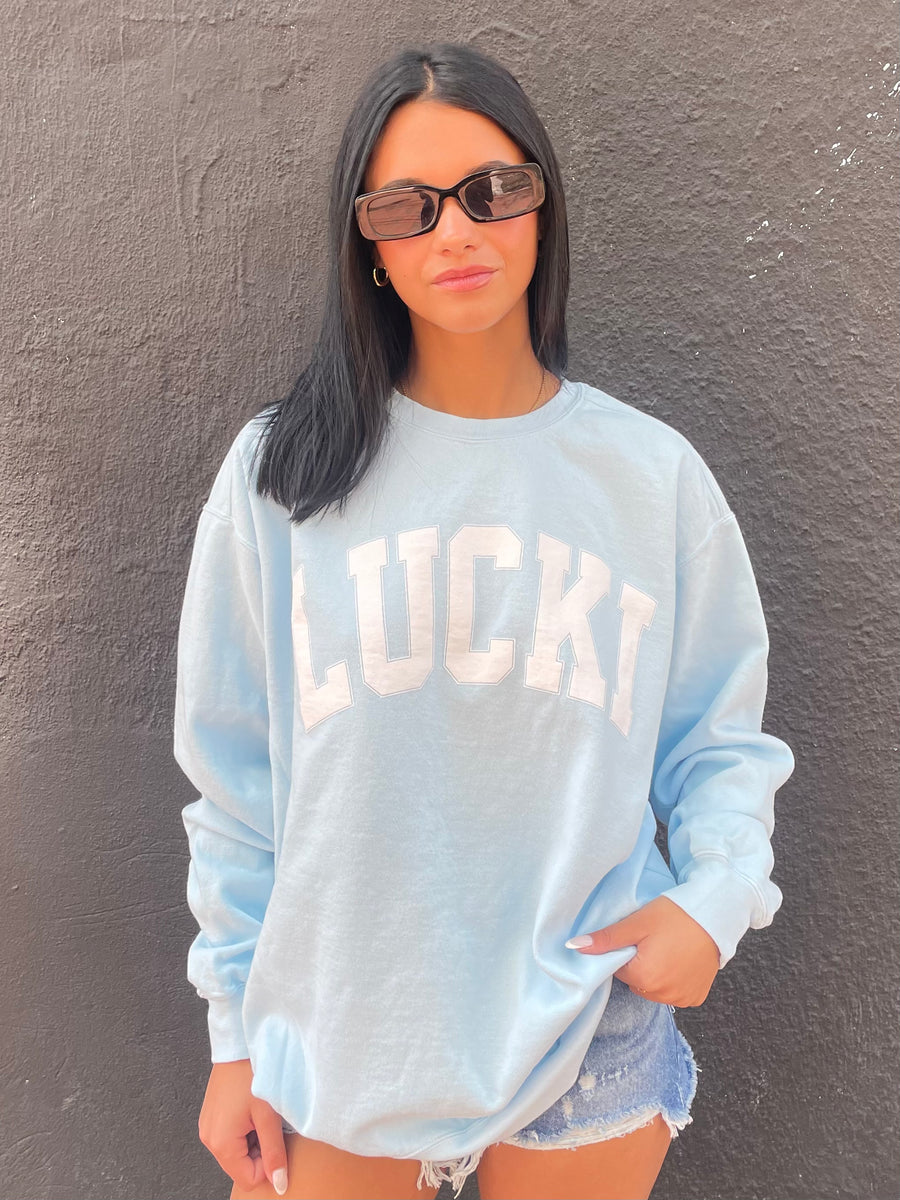 Lucki Puff Print Crewneck – Lucki Clover