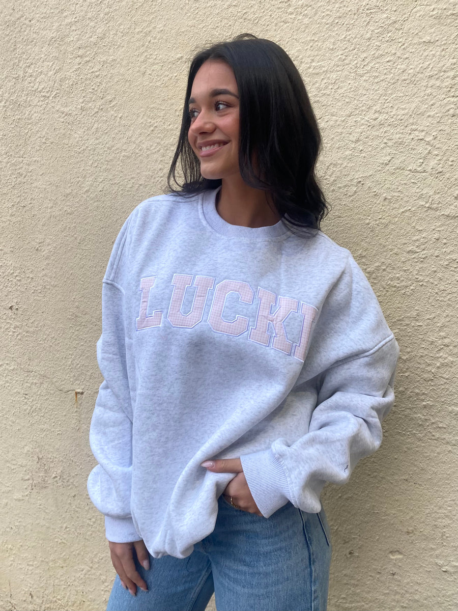 Lucki Plaid Crewneck (Small Letters) – Lucki Clover